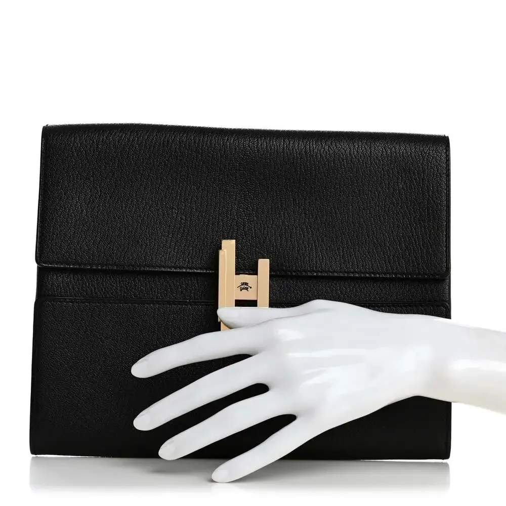 Hermes | Tops | Hermes Chevre Mysore Cinhetic Clutch 26415h16b | Poshmark